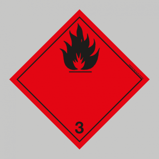 Class 3 Flammable liquids | 10×10 cm | DG Labelstore