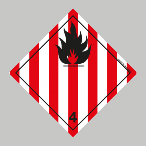 ADR IMDG Class 4.1 Flammable solids mark | DG Labelstore