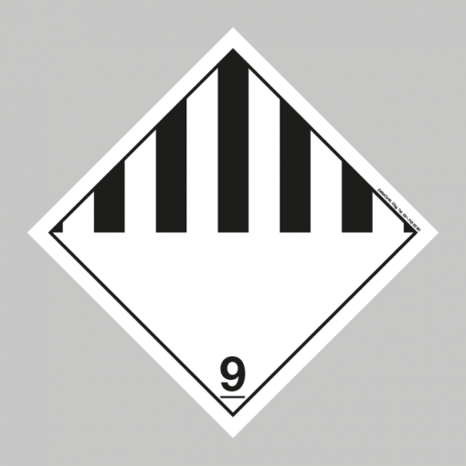 ADR IMDG Class 9 mark | Miscellaneous (Environmental hazard criteria ...